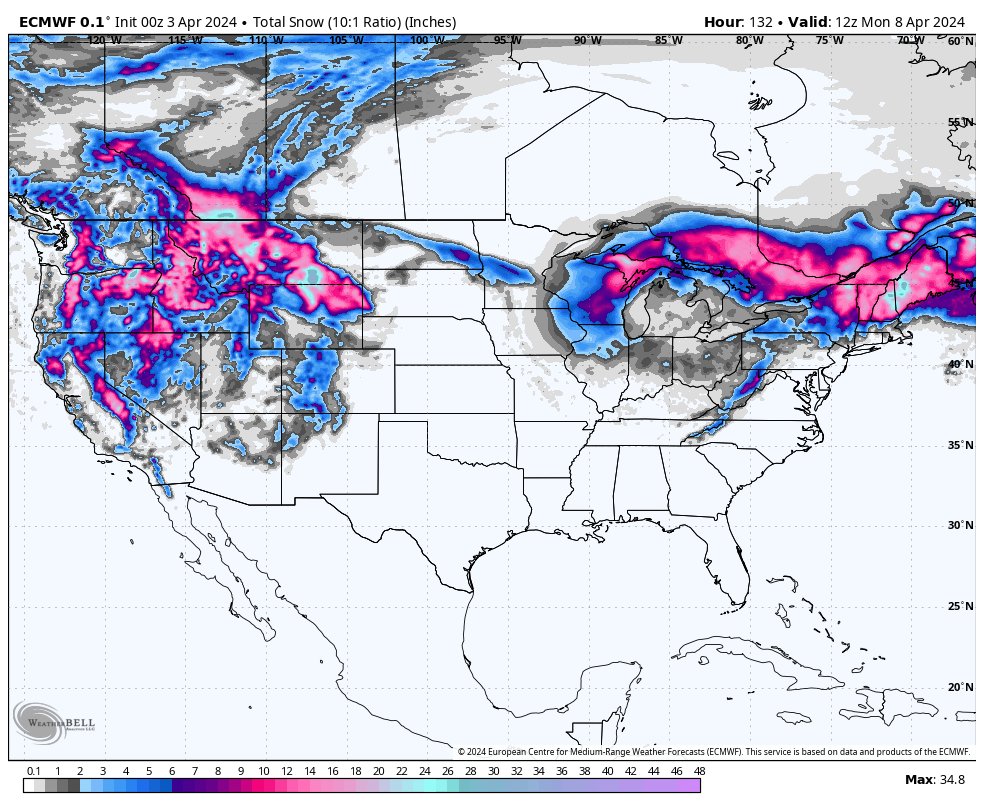 Powder Alert New England- Epic Watch-Rockies. Powder Watch- Sierra